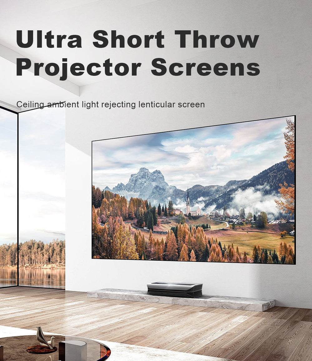 Ultra-Short-Throw Projector Screens